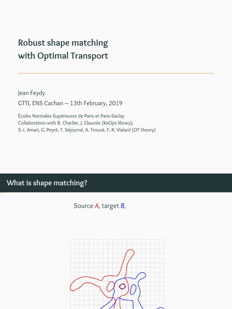 Robust Shape Matching With OT | PDF | Algorithms | Applied Mathematics