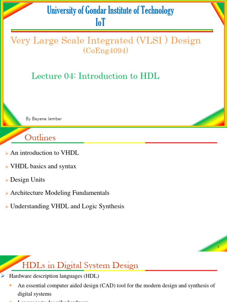 CH-05 A Introduction To HDL. | PDF | Hardware Description Language | Vhdl