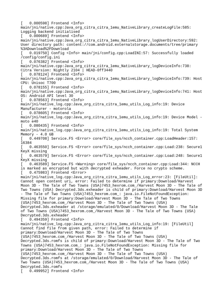 Citra Log | PDF | Computing | Computer Architecture