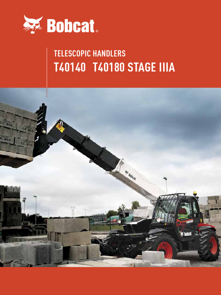 Bobcat TL40140 TL40180 Telehandler Brochure | Download Free PDF | Pump ...