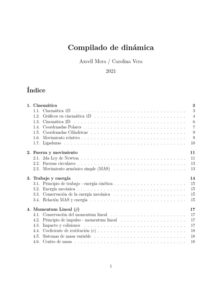 Dinámica | PDF | Fuerza | Fricción
