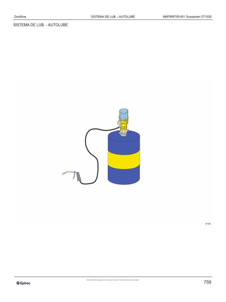 Sistema Lubricación ST1030 | PDF