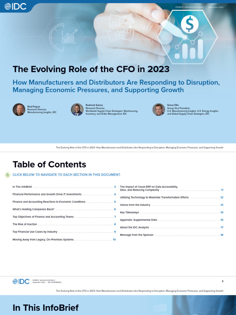 The Evolving Role of The CFO in 2023 Ebook | Download Free PDF | Cloud Computing | Chief ...