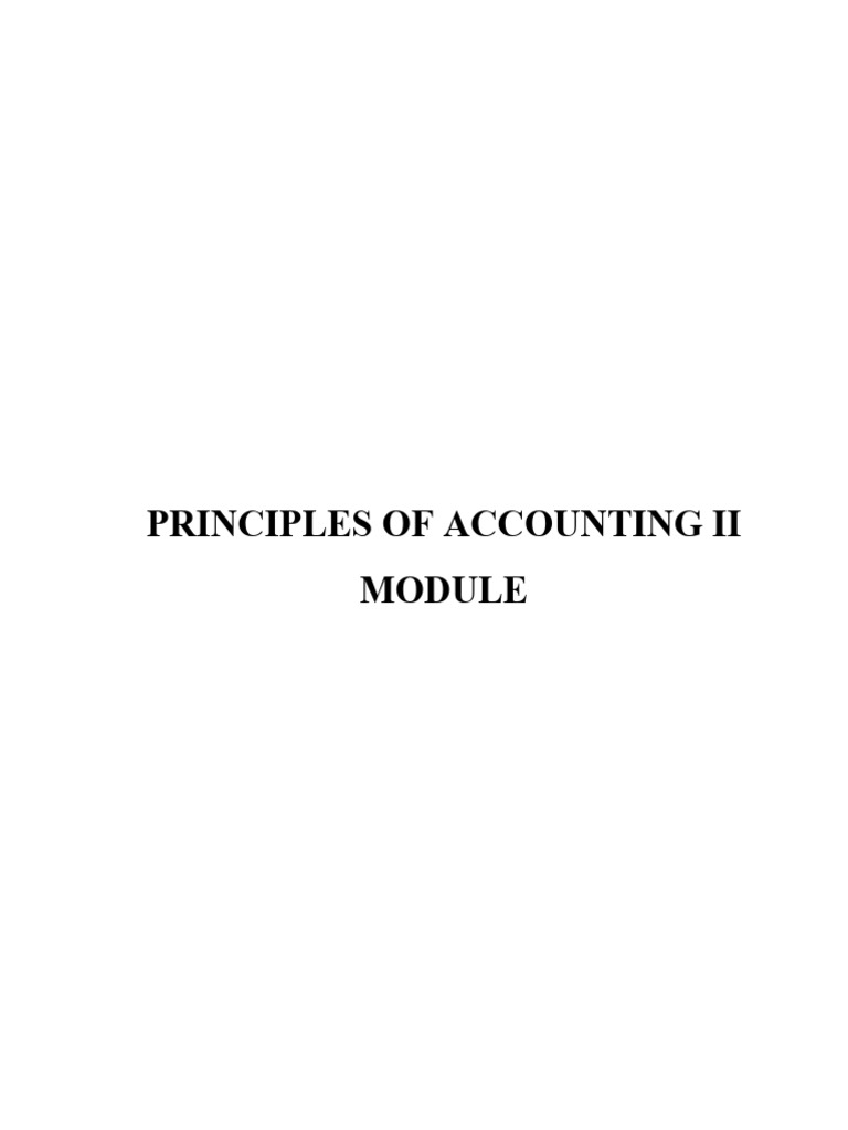 Accounting Principles II Overview | PDF | Inventory | Cost Of Goods Sold