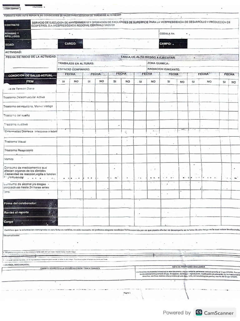 Ejemplo Condiciones Seguras | PDF