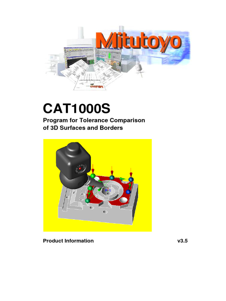 CAT1000S: 3D Surface Tolerance Tool | PDF | Gear | Computer Aided Design