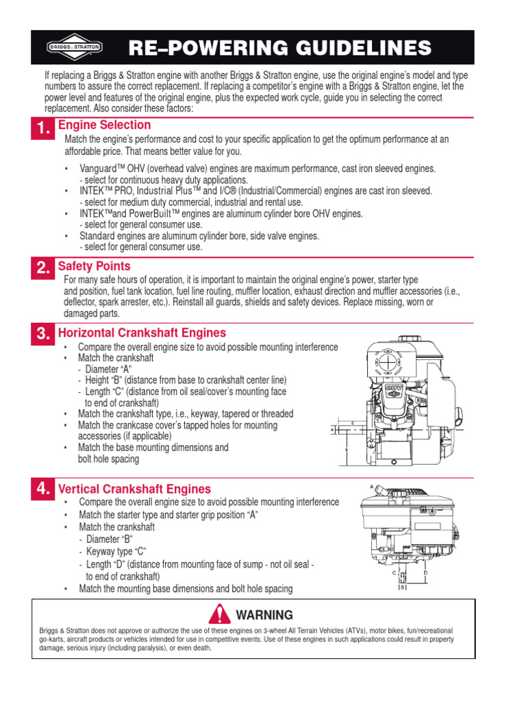3LC Vanguard Diesel-Horiz | PDF | Horsepower | Bearing (Mechanical)