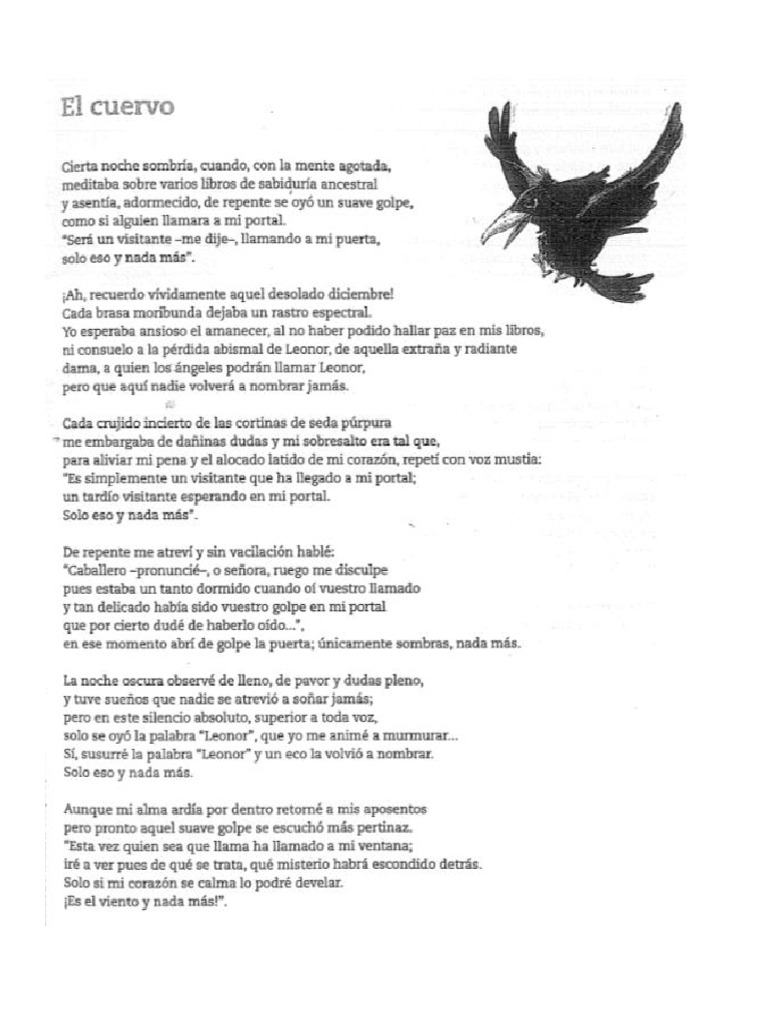 El Cuervo - Poe | PDF