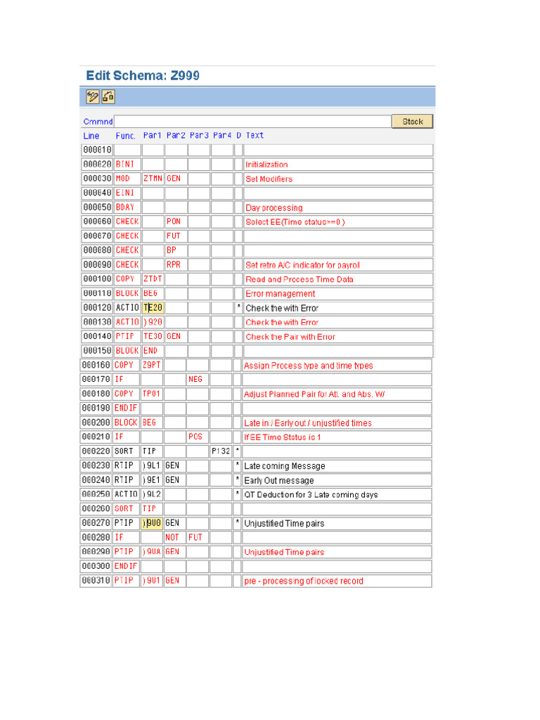 Time Schema Z999 | PDF