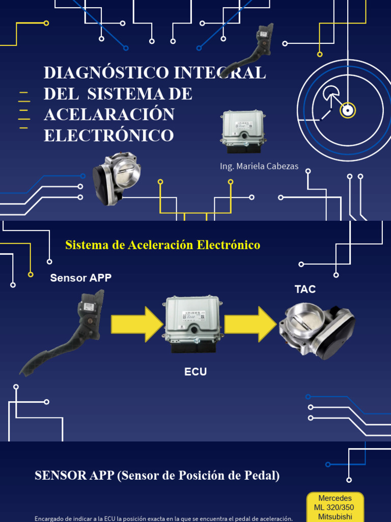 Diagnostico Del Sistema de Aceleración | PDF | Sensor | Ciencia de los Materiales