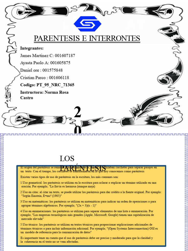 Los Paréntesis | PDF | Soporte | Comunicación