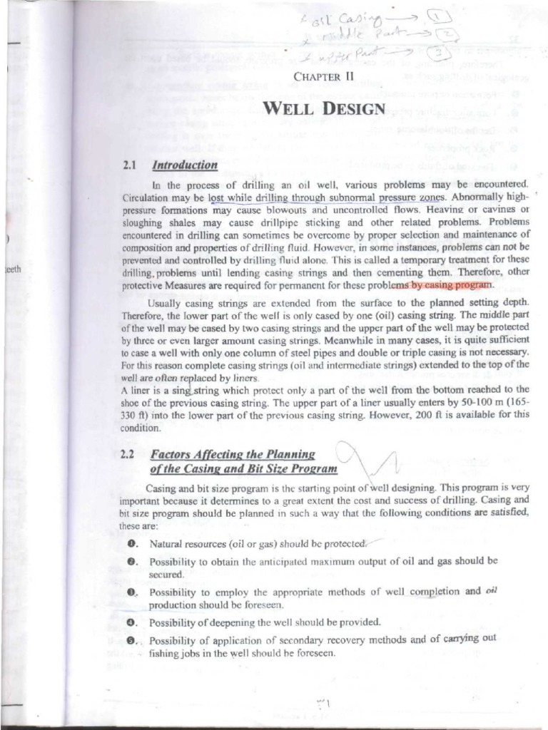 Well Design | PDF