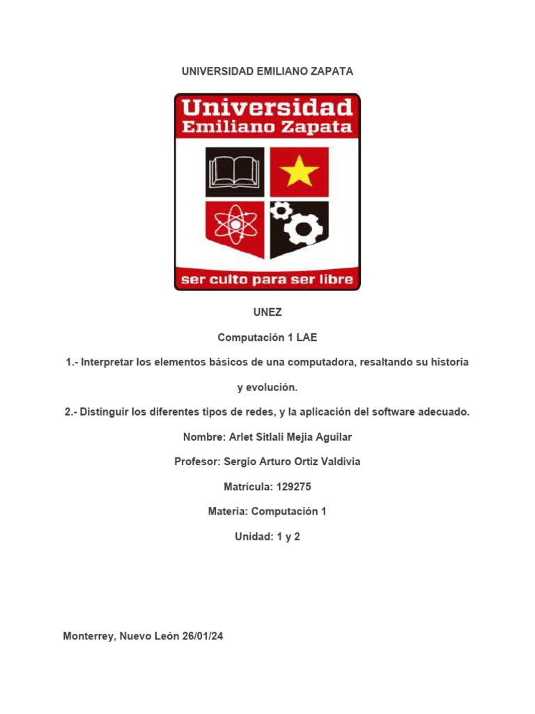 Actividad 1- Unidades 1 y 2 | Descargar gratis PDF | Software de la aplicacion | Red de computadoras