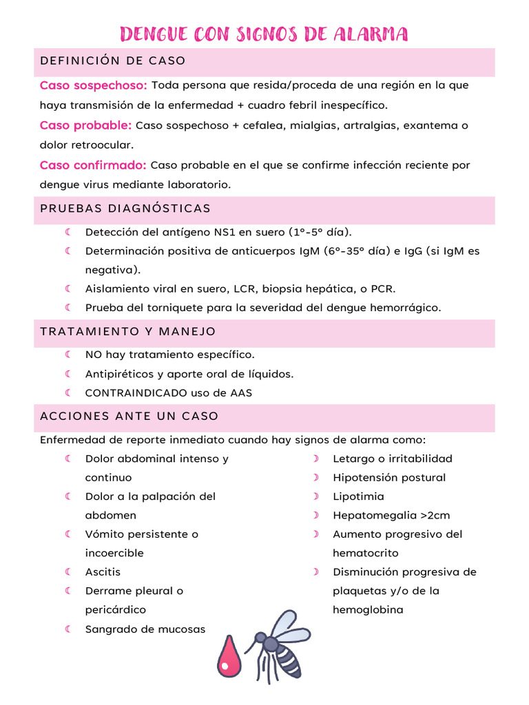 Ficha Epidemiológica de Dengue | PDF