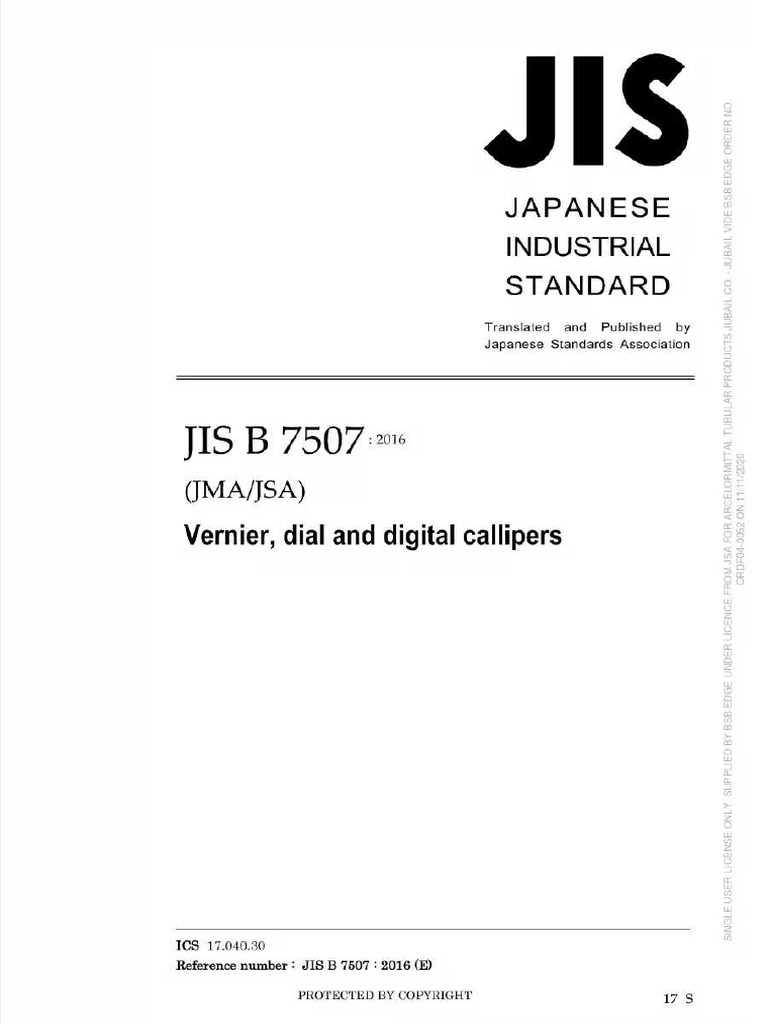PDF Jis B 7507 2016 Compress | PDF