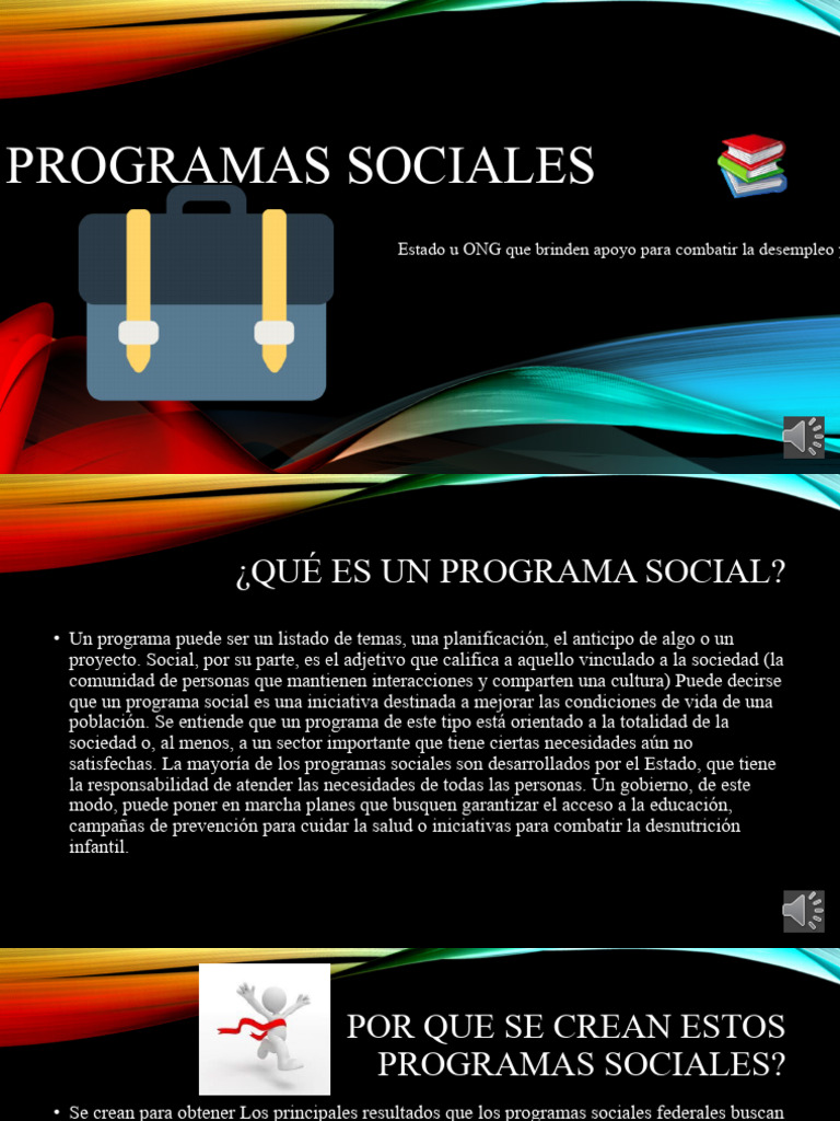 Programas Sociales | PDF | Pobreza | Pobreza e indigencia