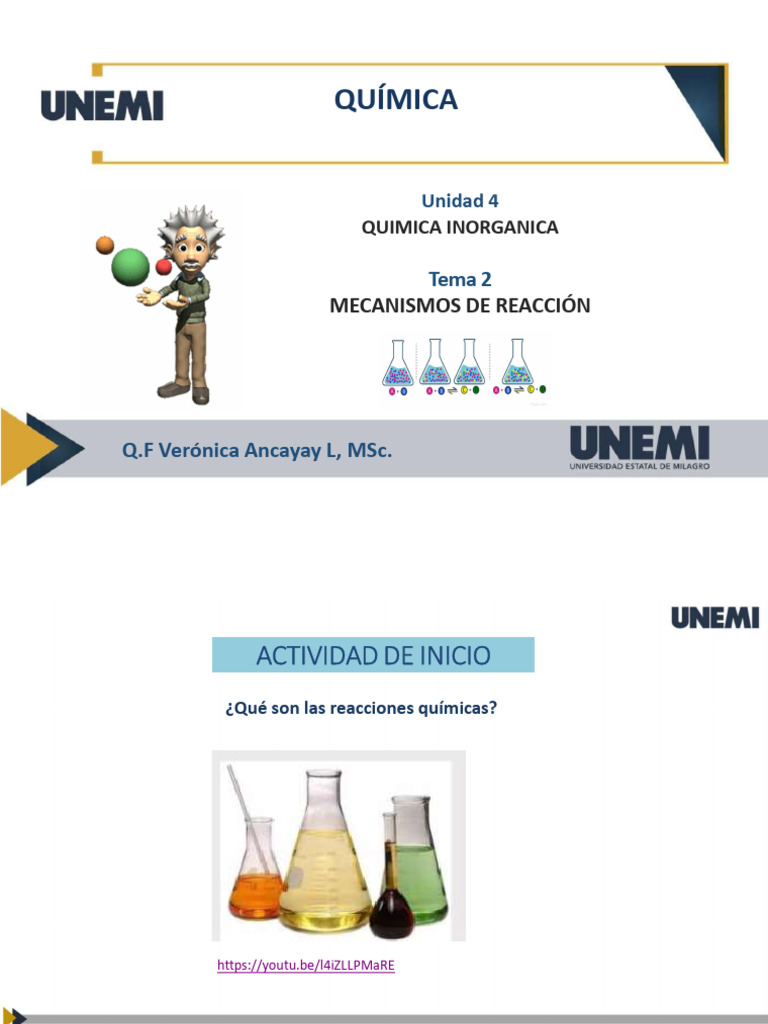 Tema 2 Mecanismos de reacción | Descargar gratis PDF | Redox | Reacciones químicas