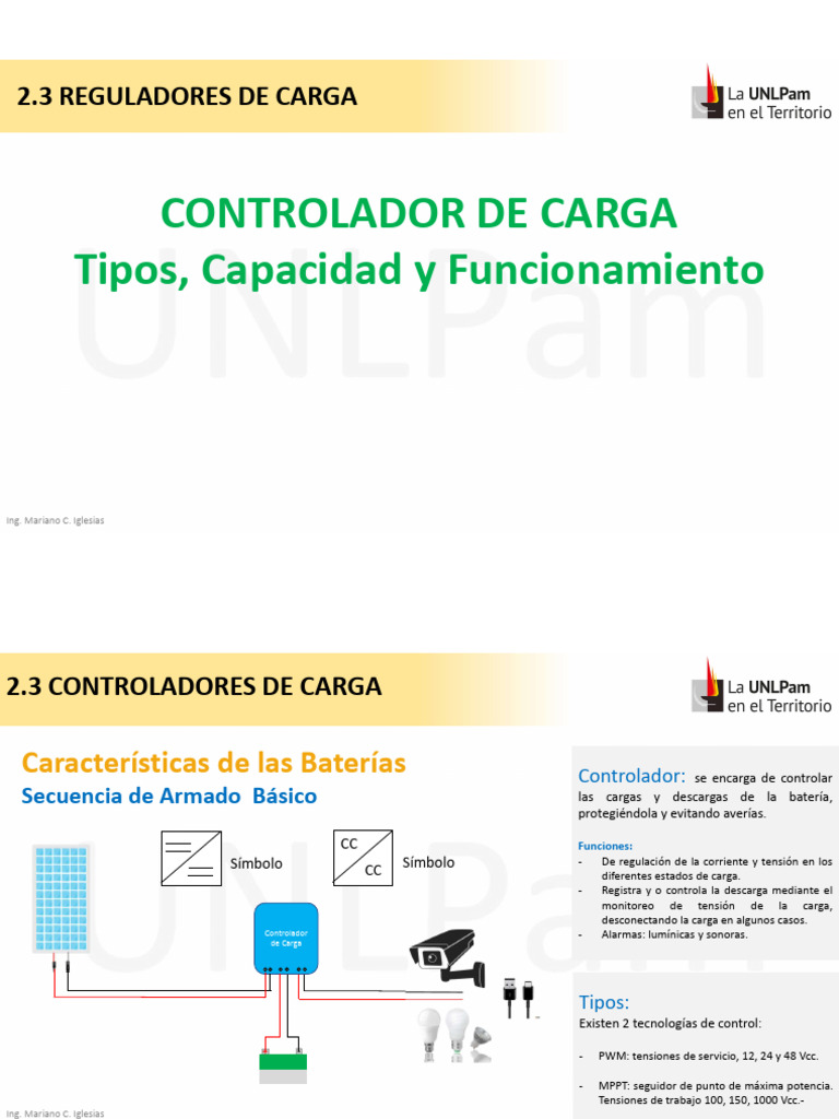 Modulo 3-Tema 2 Componentes - Parte 2.3 Controladores de Carga | PDF ...