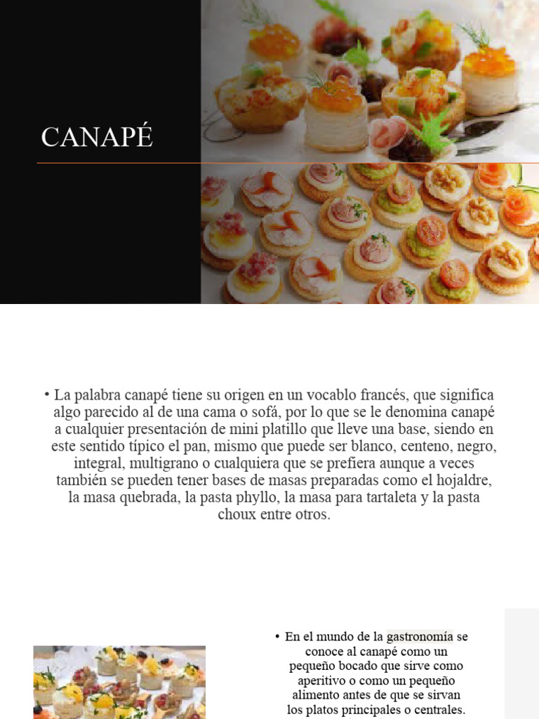 Canapé | PDF | Panes | Cocinando