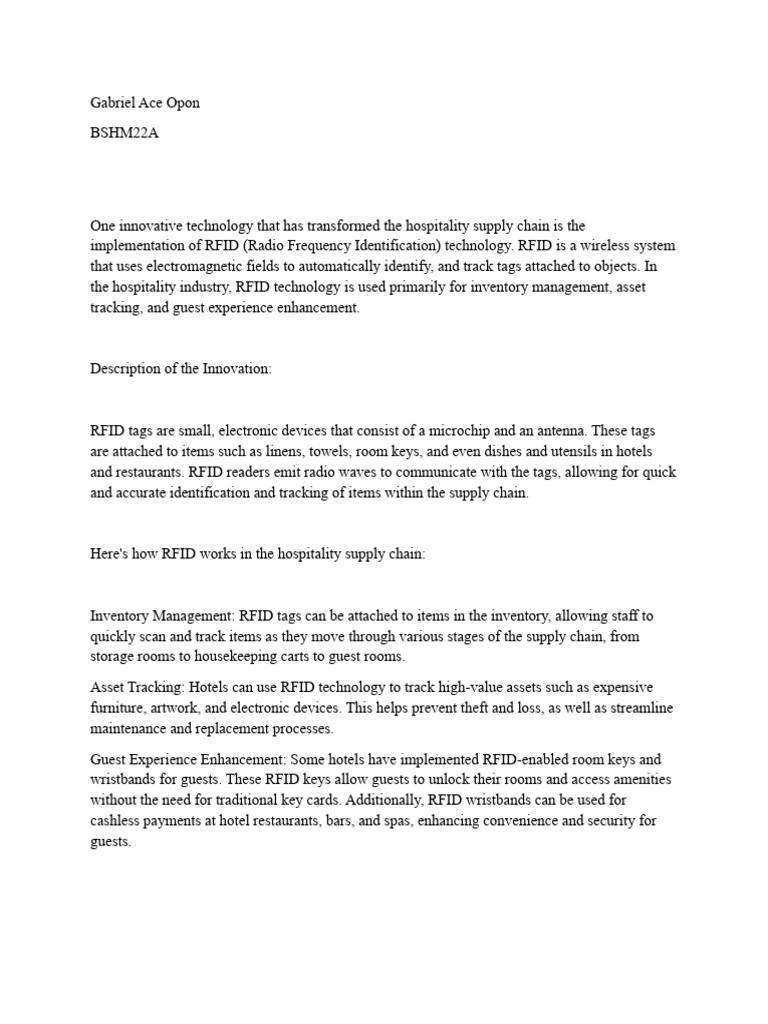 10 Performance Task 1 - ARG | PDF | Radio Frequency Identification | Computing