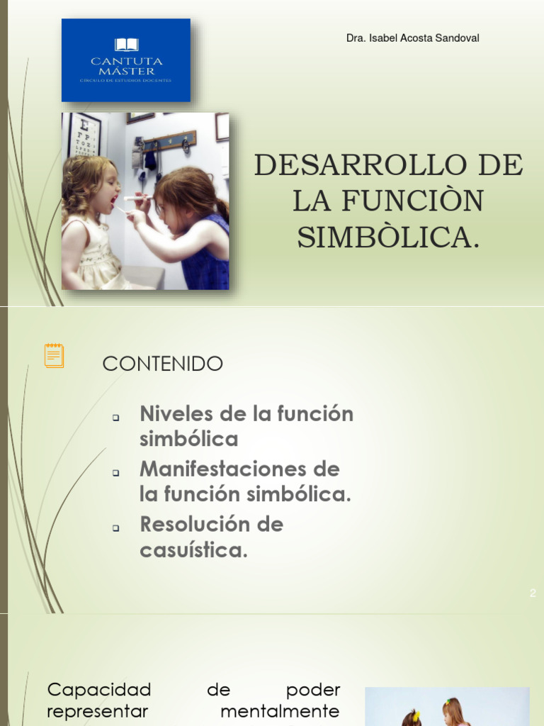 3 Desarrollo de La Funcion Simbolica | PDF | Los símbolos | Dibujo