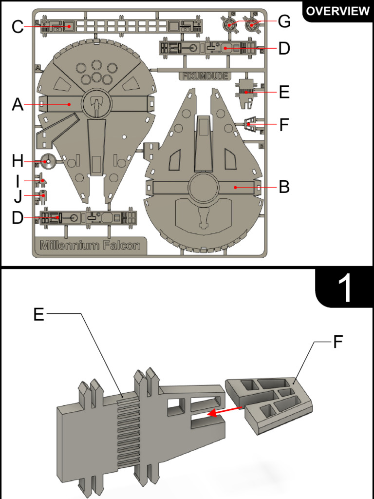 Millennium Falcon Instructions | PDF