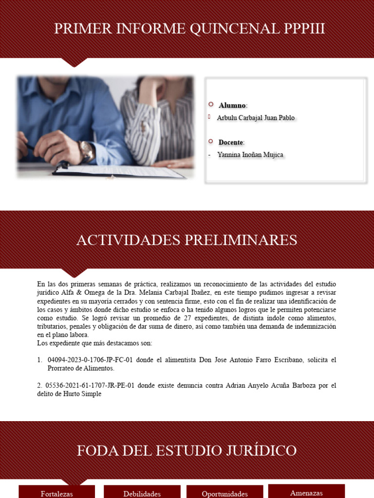 Exposicion Informe PPIII | PDF | Abogado | Justicia