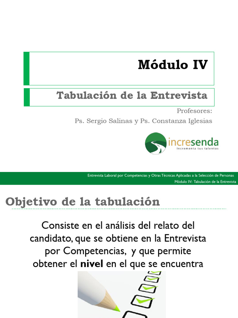 Charla 4 Tabulación de la Entrevista | PDF | Cliente