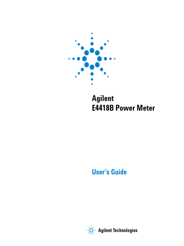 Agilent E4418B User Guide | PDF | Ac Power Plugs And Sockets | Fuse (Electrical)