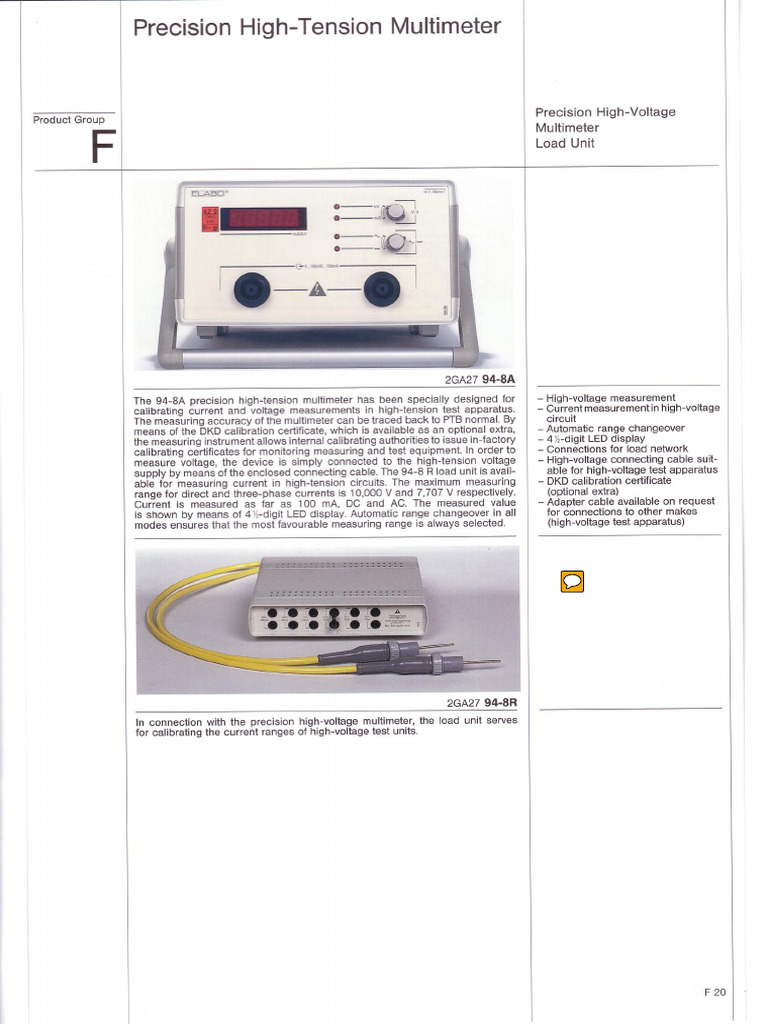 ELABO 94-8A Data Sheet | PDF