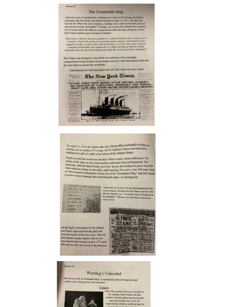 The Unsinkable Ship | PDF