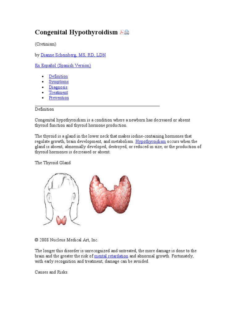 Congenital Hypothyroidism | Hypothyroidism | Thyroid
