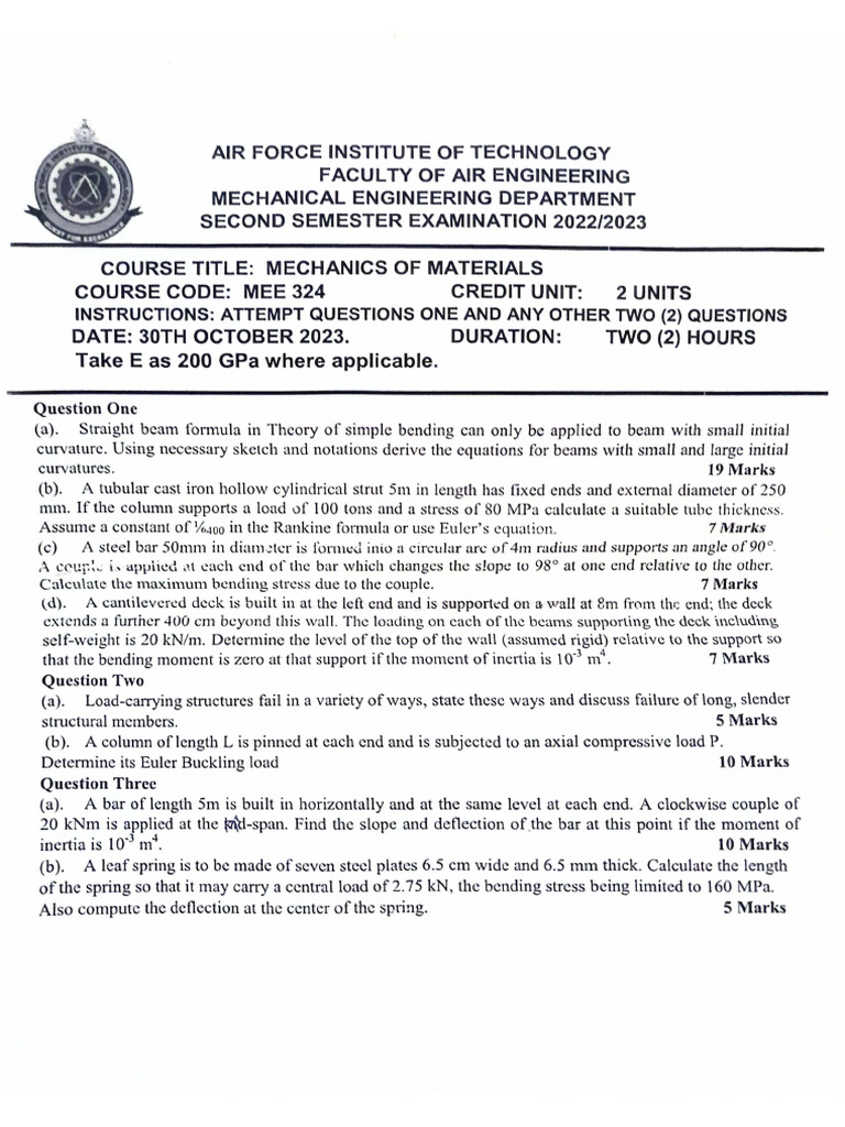 300lv 2nd Semester PQ | PDF