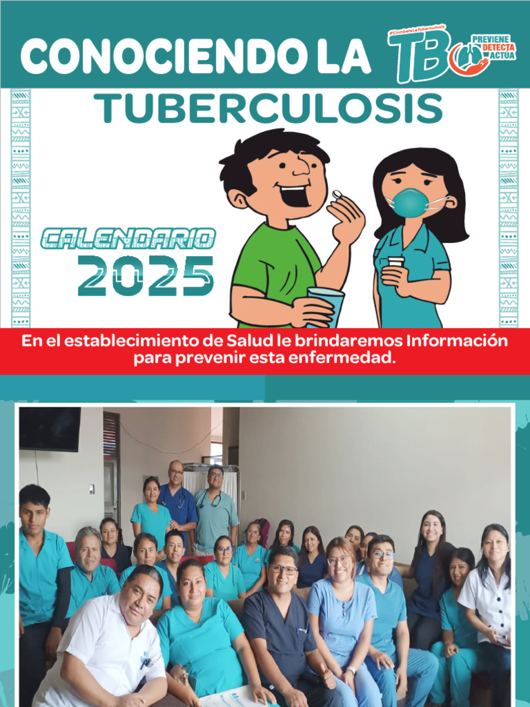 calendario rotafolio tuberculosis 2025 | Descargar gratis PDF | Tuberculosis | Epidemiología