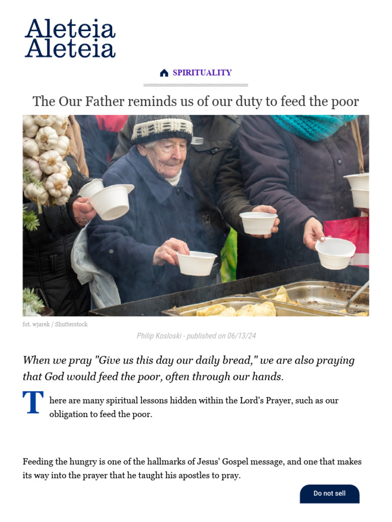 Spiritual Lessons from the Our Father | PDF | Lord's Prayer | Prayer
