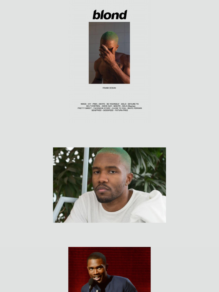 Blond - Frank Ocean | PDF