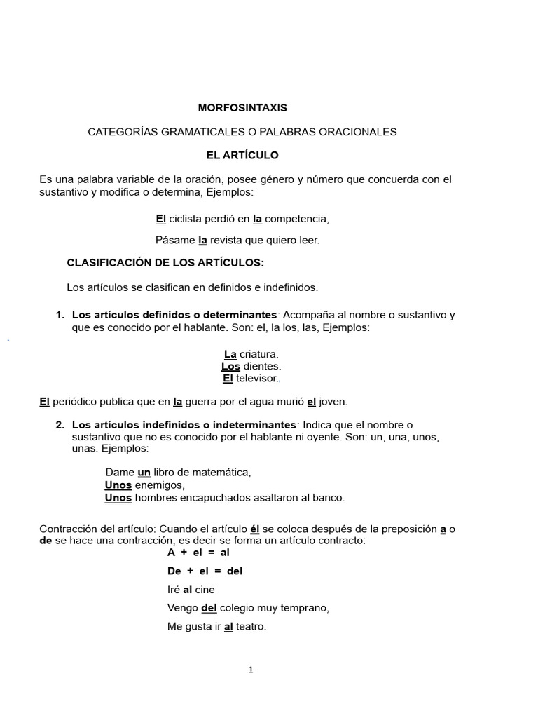 3 Morfosintaxis | PDF | Sustantivo | Lingüística