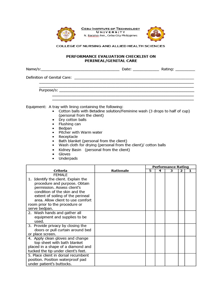 8 Genital Care (Fundamentals of Nursing) | PDF | Labia | Sexual Anatomy