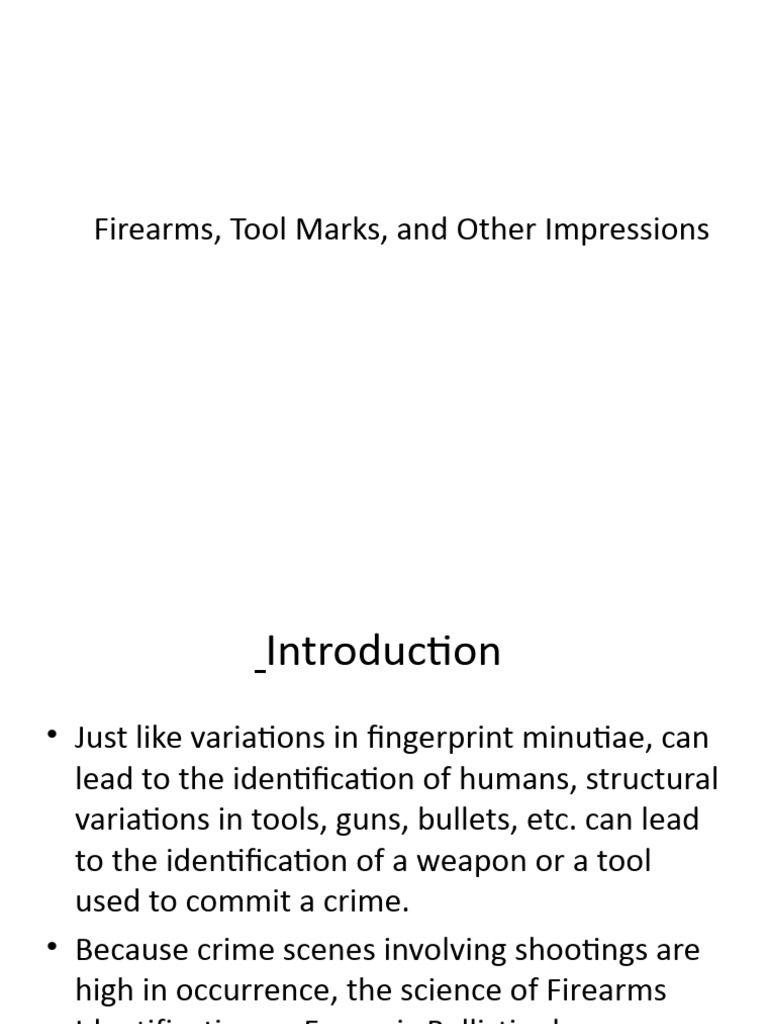 Firearms, Tool Marks, and Other Impressions | PDF | Firearms | Gun Barrel