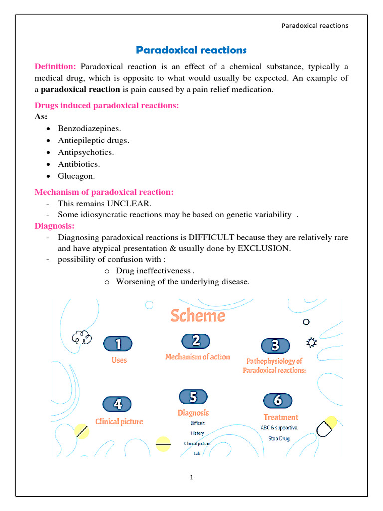 Paradoxical Reactions | PDF | Benzodiazepine | Alcoholism