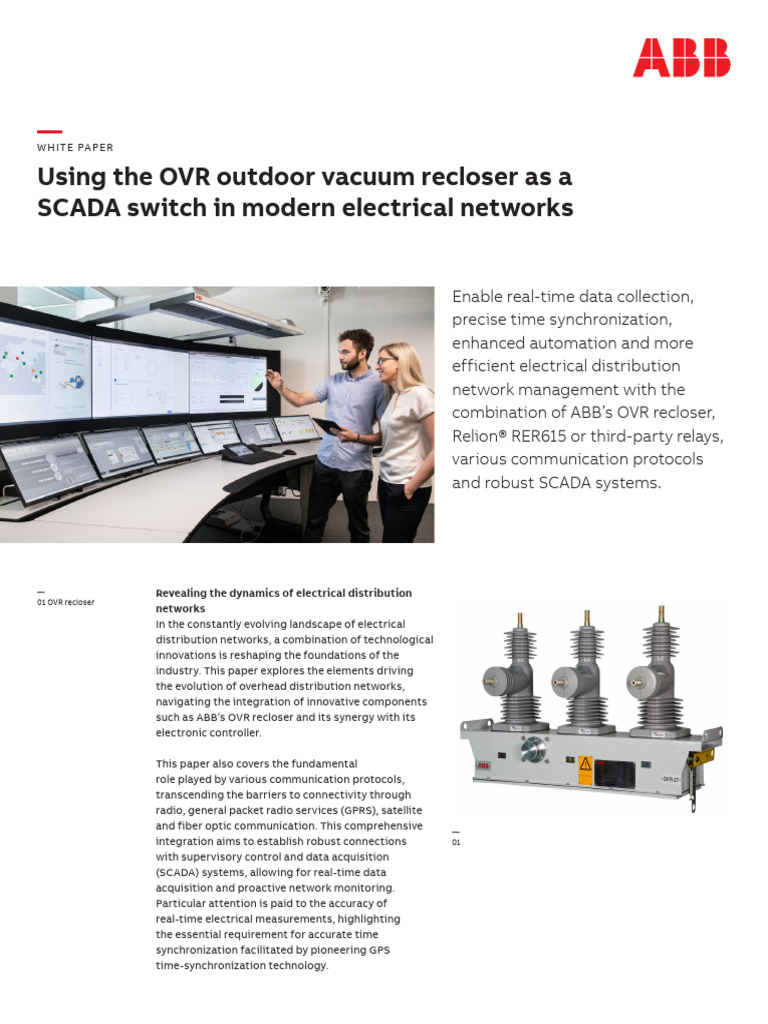 9AKK108469A0855 REV B - OVR For SCADA Whitepaper | PDF | Scada | Computer Network