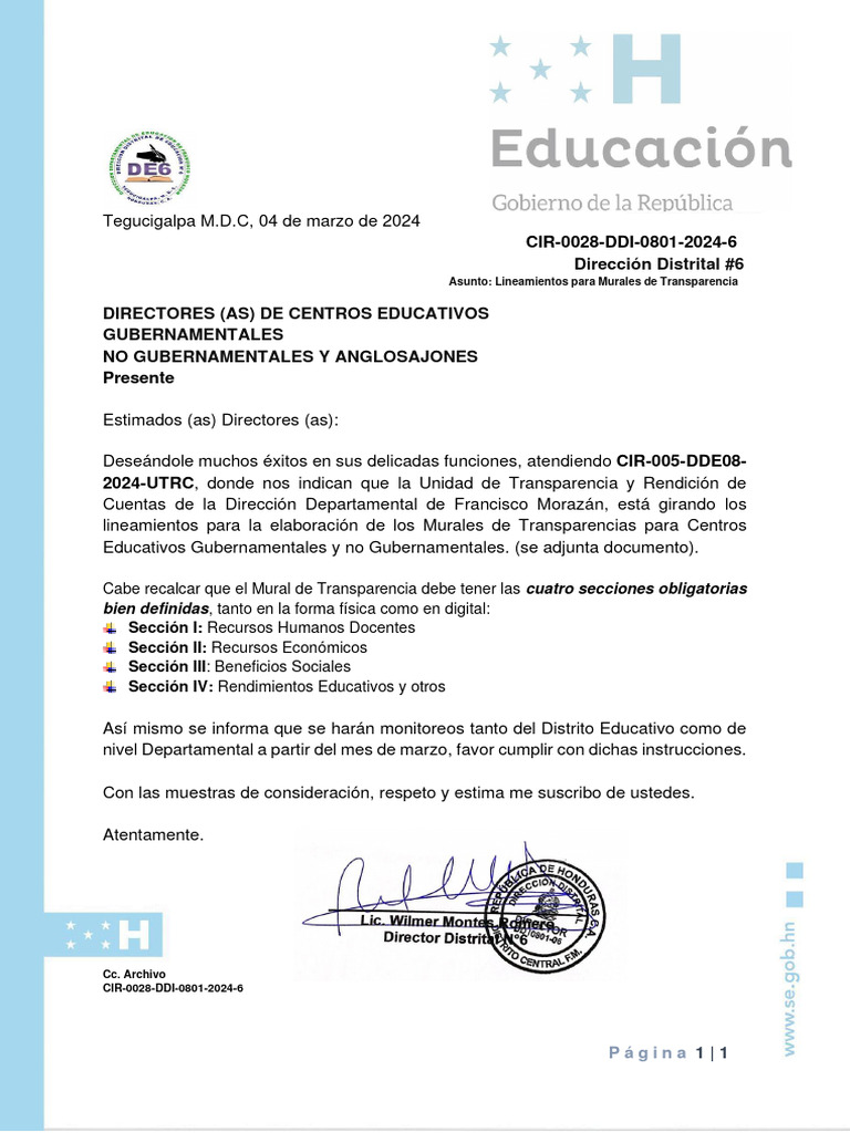 Lineamientos Murales de Transparencia | PDF | Negocios | Arte