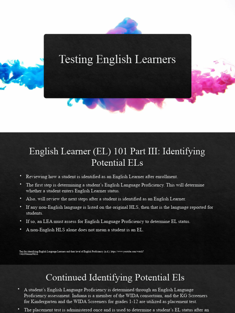 Identifying English Language Learners | PDF | Individualized Education ...