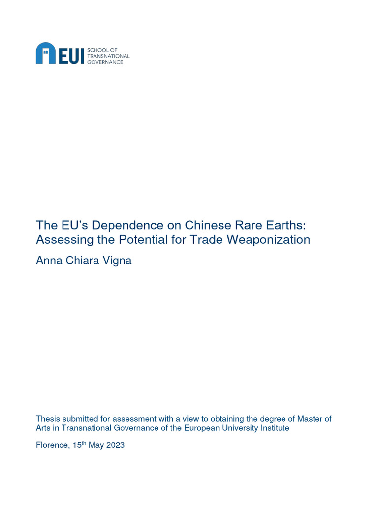 Vigna_2023_Master_STG | PDF | China | World Politics