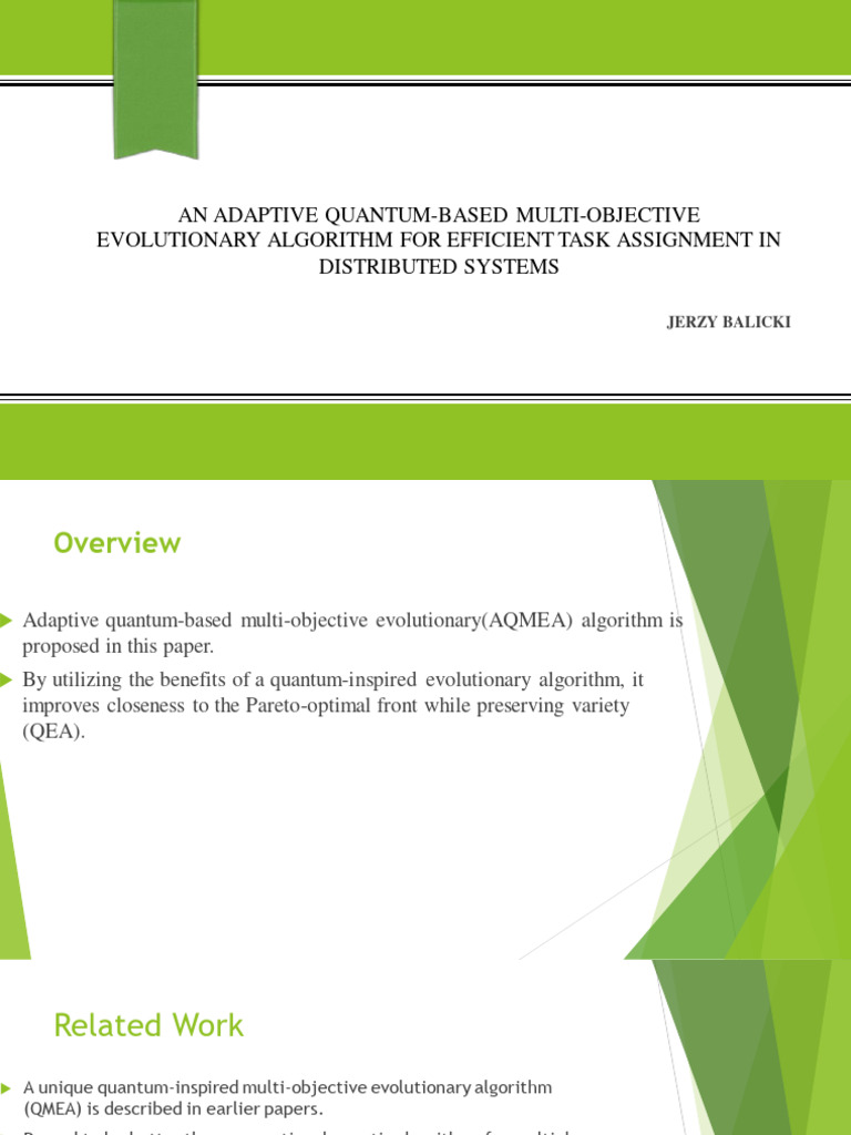 An Adaptive Quantum Based Multi Objective Evolutionary Algorithm For ... An Adaptive Quantum Based Multi Objective Evolutionary Algorithm For ...