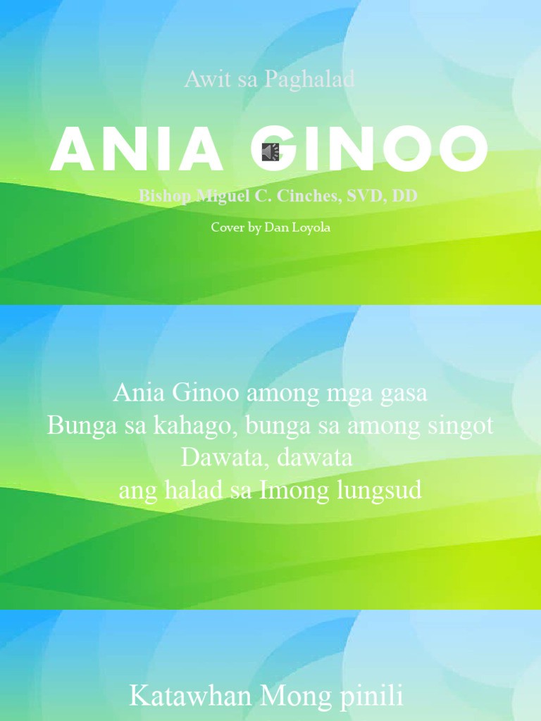 Ania Ginoo | PDF