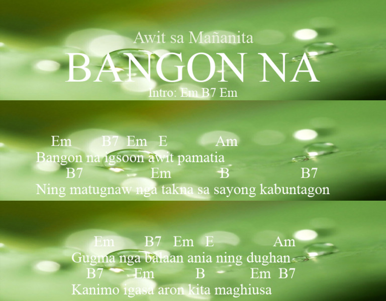 Bangon Na | PDF