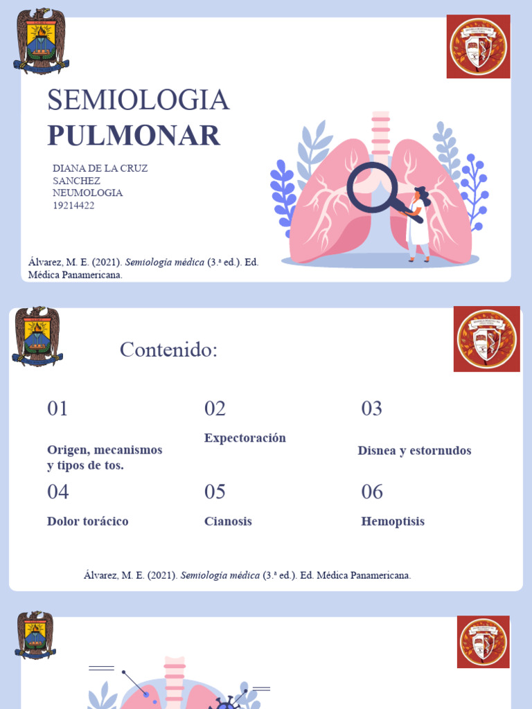 Semiología Pulmonar: Tos y Expectoración | PDF | Tos | Medicina CLINICA