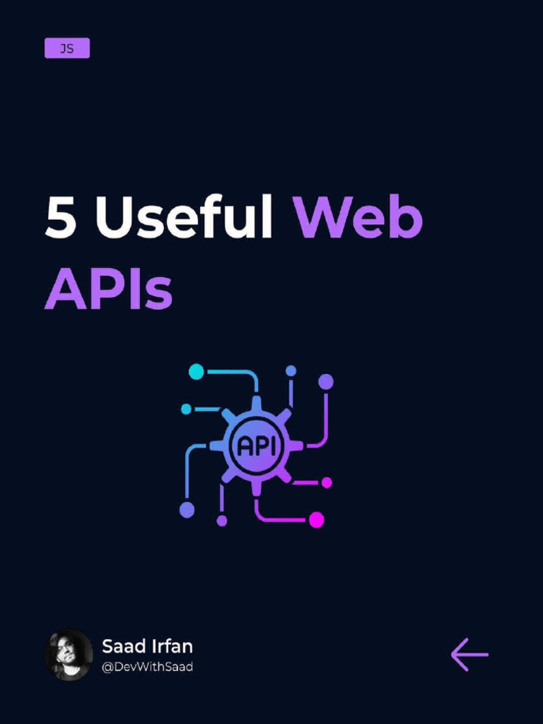 5 Super Useful Javascript Web Apis 1 Pdf 5810