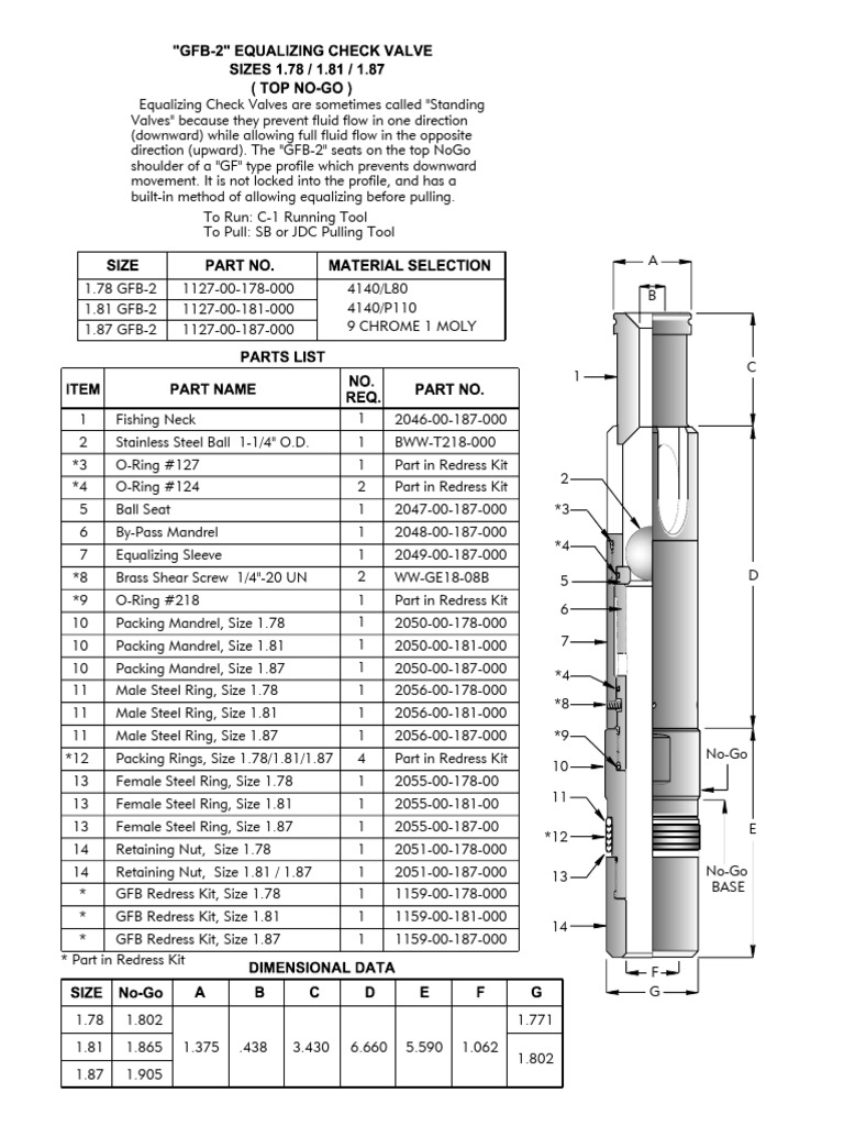 Equalizing check valve | Download Free PDF | Valve | Equipment